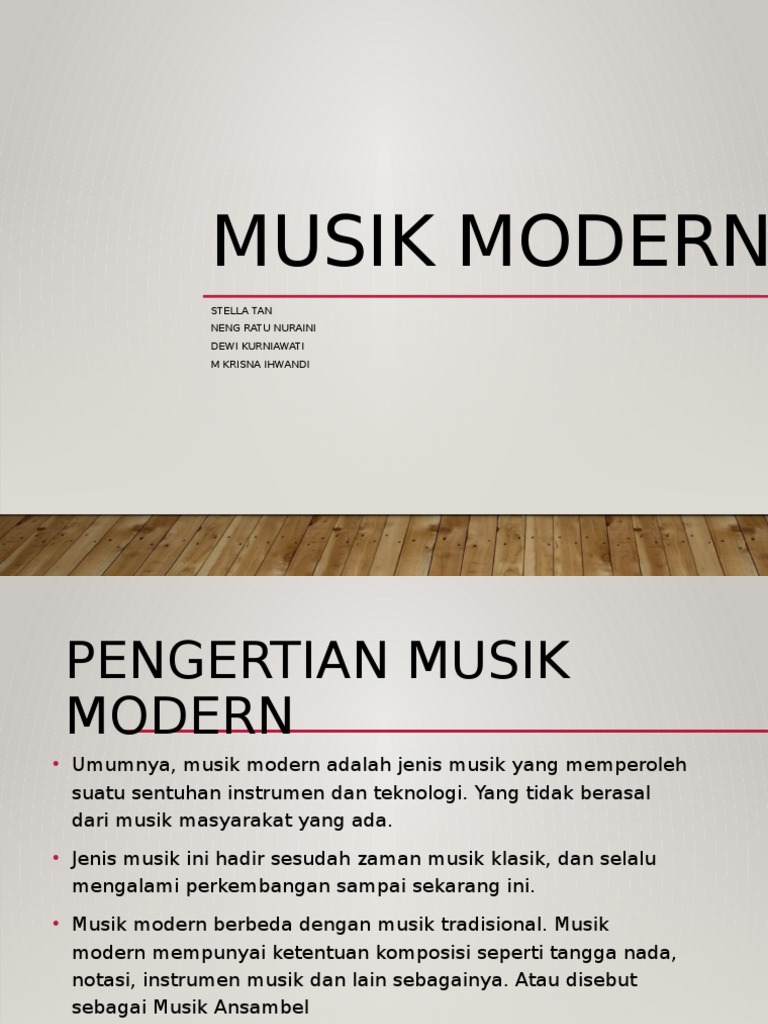 Musik Modern | PDF | Seni