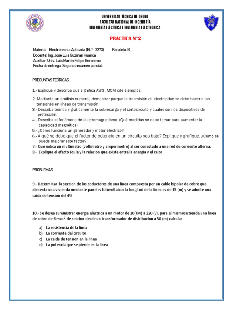 PRÁCTICA N°2 Iva-1 | PDF | Electricidad | Corriente eléctrica