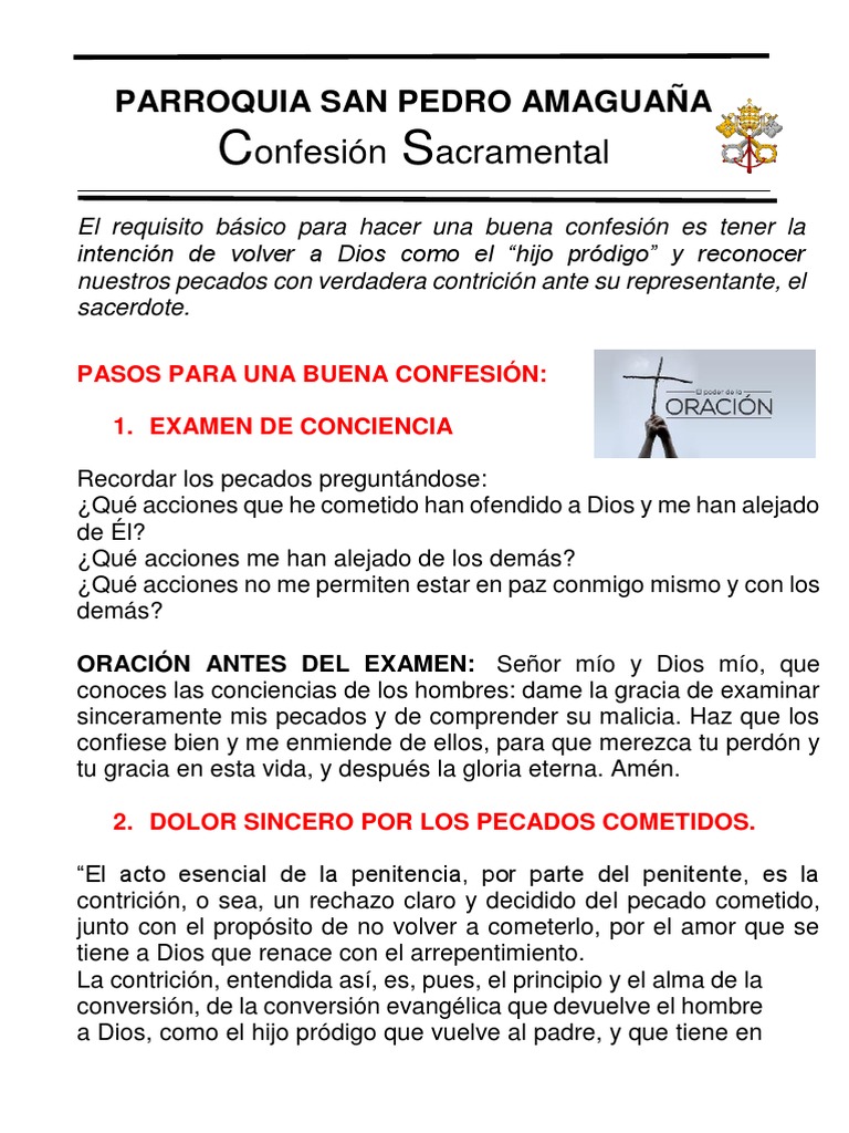 Guía Completa para una Buena Confesión | PDF | Soteriología Cristiana ...