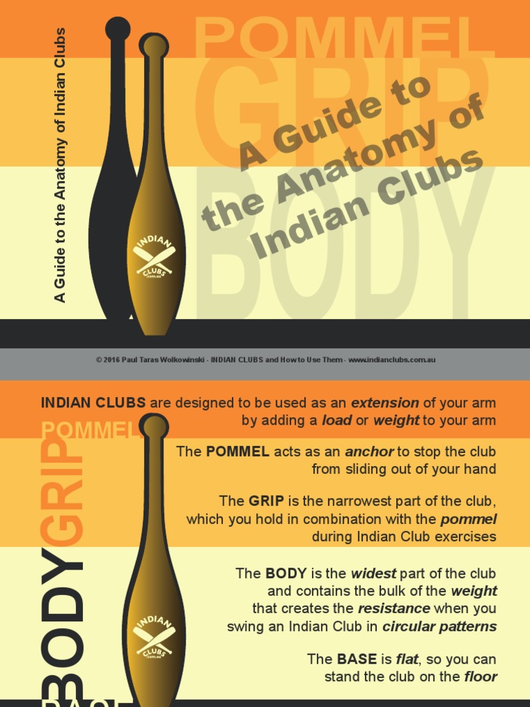 A Guide To The Anatomy of Indian Clubs L | PDF | Sword | Tools