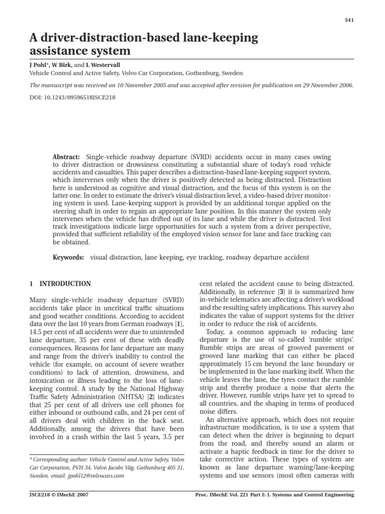 Safety - Driver Distraction Detection | PDF | Control Theory | Attention
