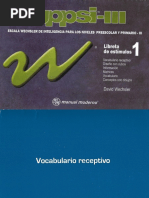 WISC-IV Manual de Aplicación | PDF