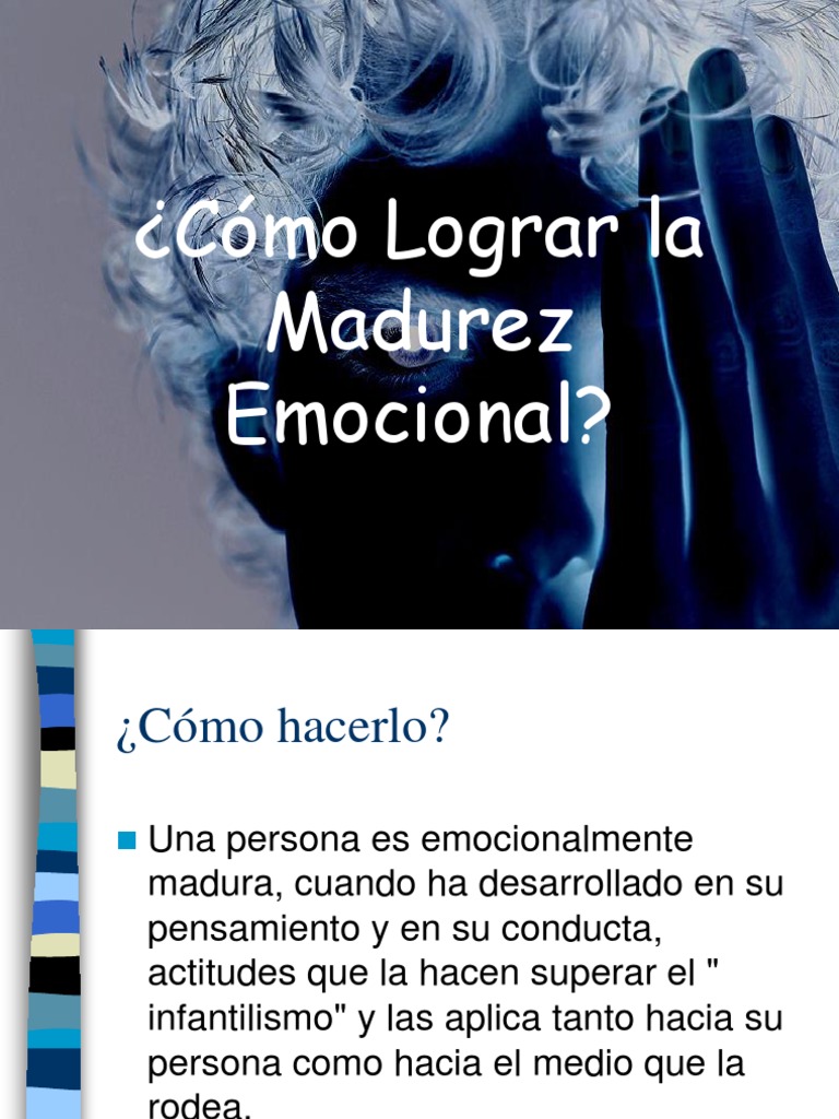 La Madurez Emocional | PDF | Sicología | Conceptos psicologicos