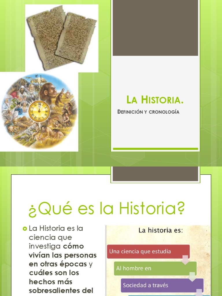 La historia: definición, cronología y etapas | PDF | España | Período ...