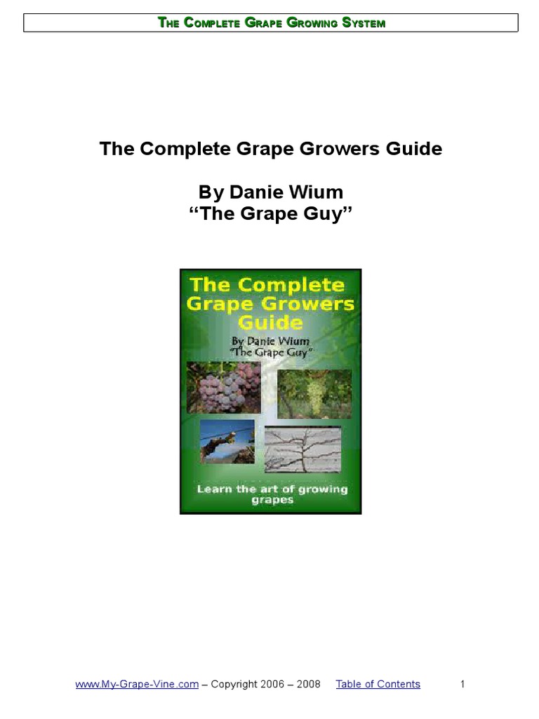 Complete Grape Guide PDF | PDF | Vitis | Viticulture