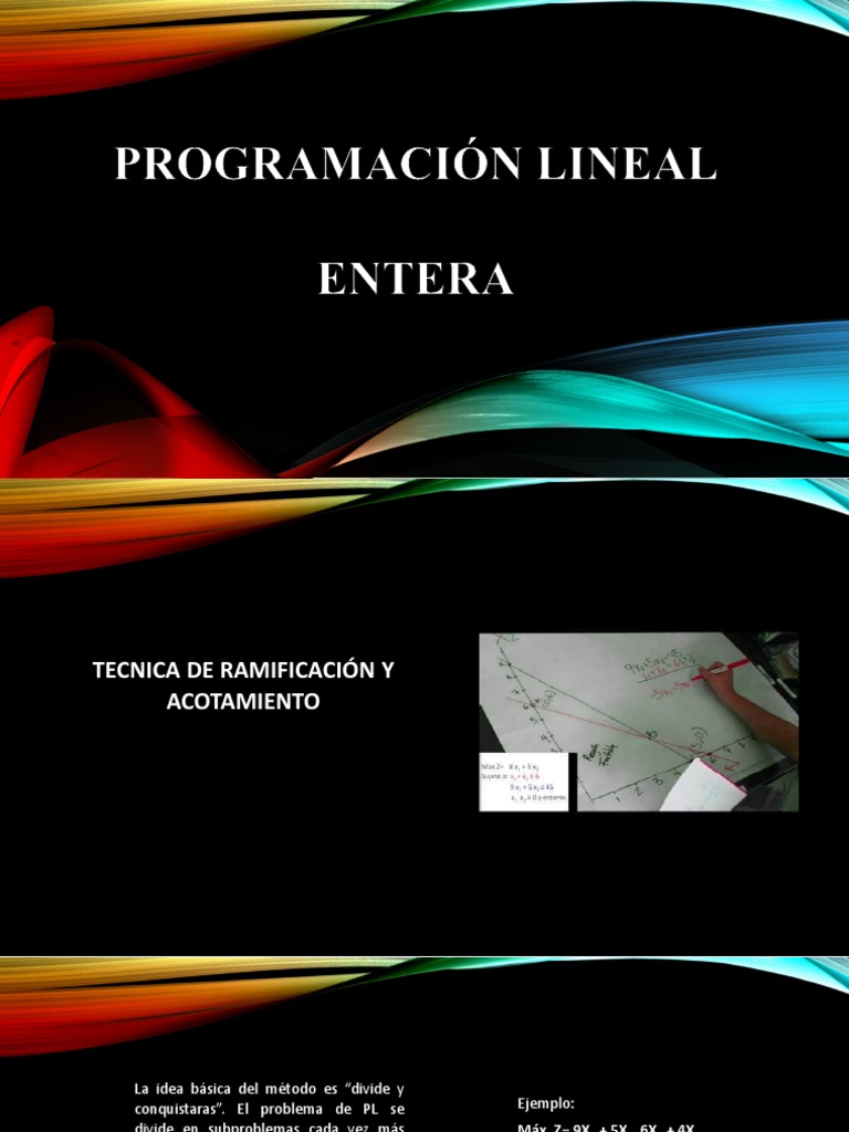 Programacion Entera | PDF | Heurístico | Optimización Matemática
