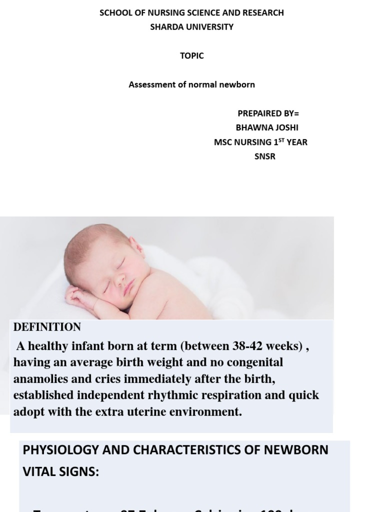 New Born Assessment | PDF | Anatomical Terms Of Motion | Heart