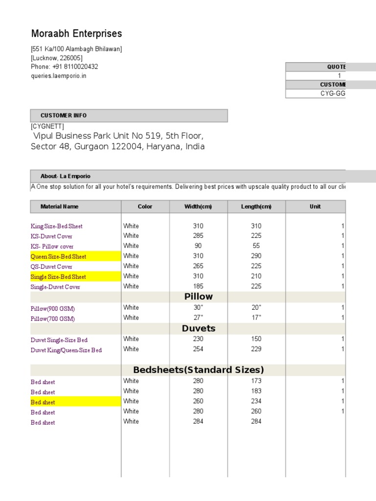 Quotation Template | PDF | Computing | Business