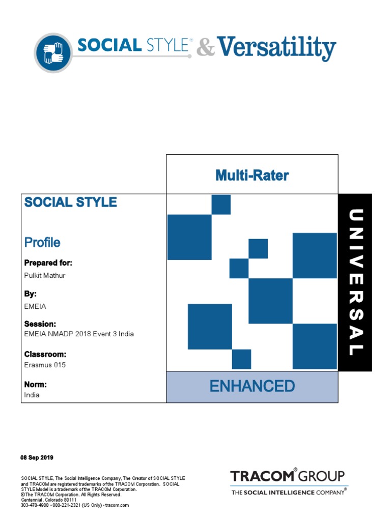 Tracom Social Styles | PDF | Empathy | Interpersonal Relationships