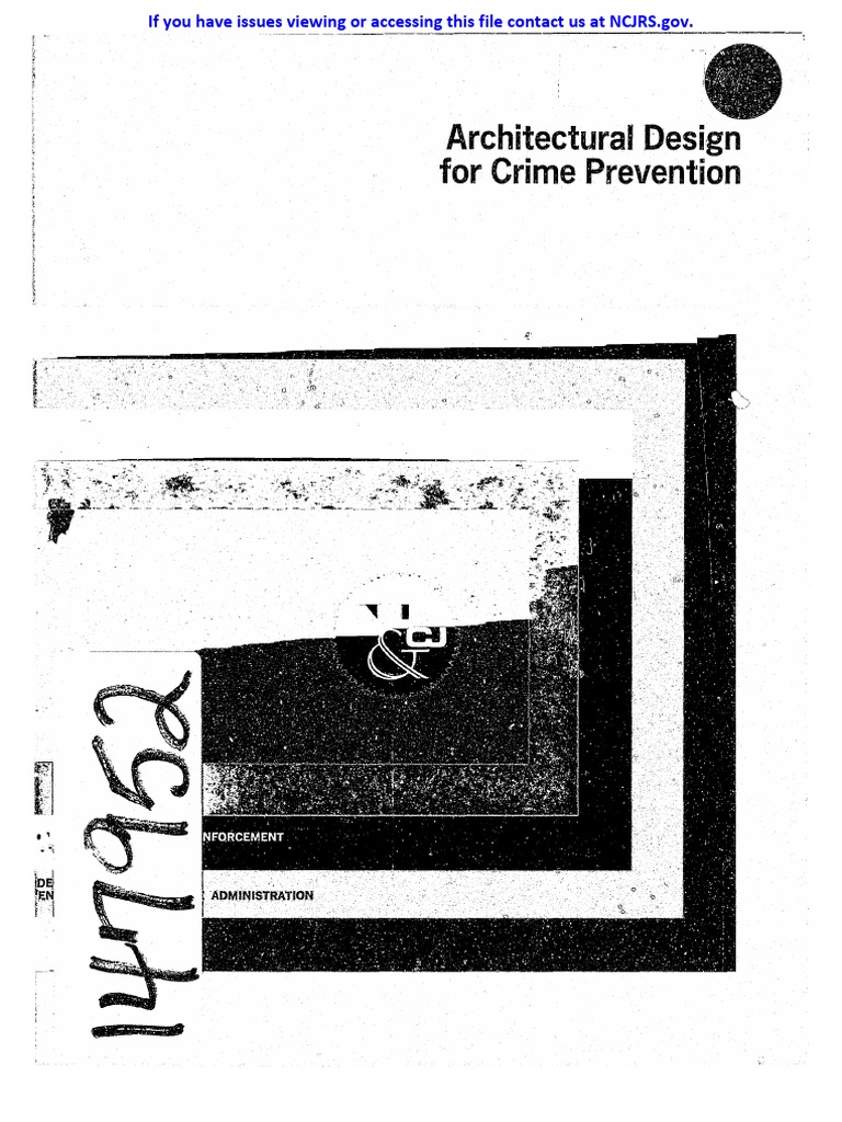 Architectural Design For Crime Prevention Oscar Newman PDF | PDF ...