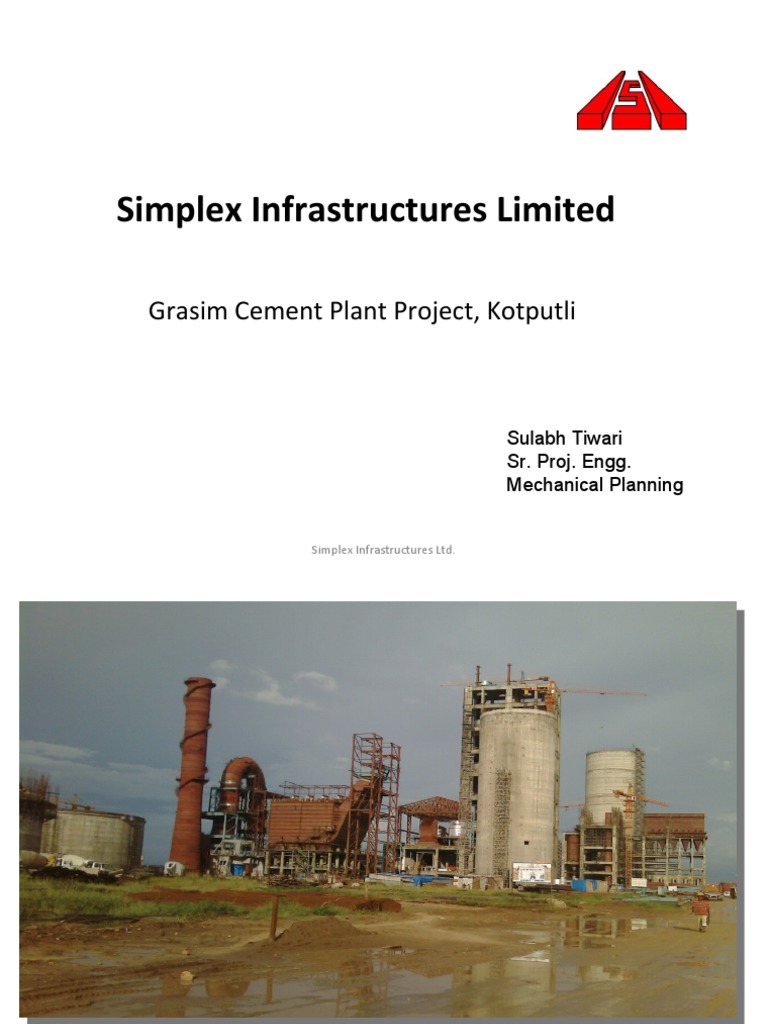 Simplex Infrastructures Limited: Grasim Cement Plant Project, Kotputli ...
