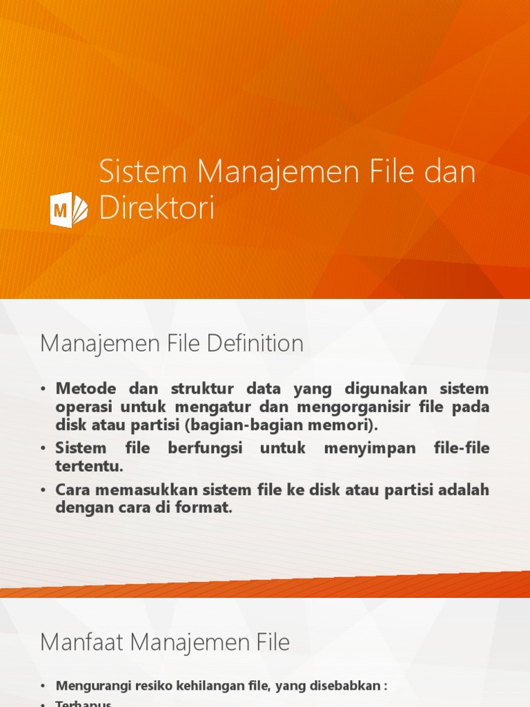 Manfaat dan Fungsi Manajemen File | PDF