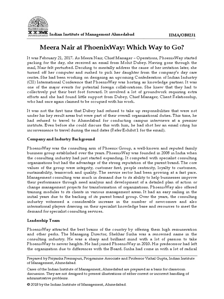 Iim Case Study | PDF | Business | Economies