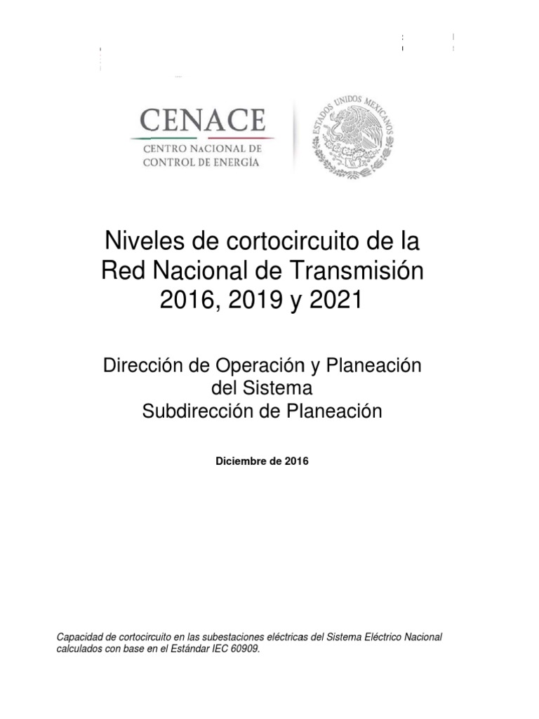 Cenace Cfe PDF | PDF | Electricidad | Transformador