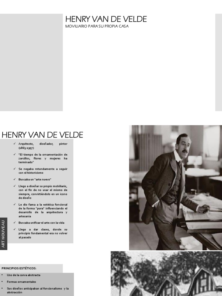 Historia Casa Van de Velde | PDF | Mueble | Estética