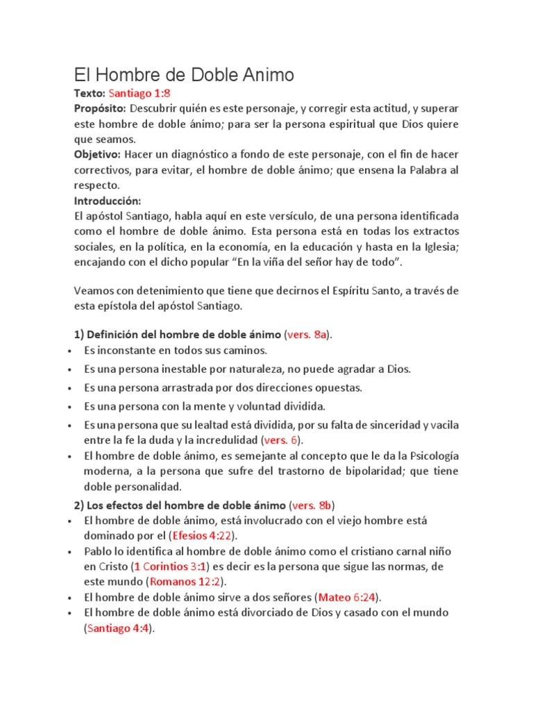 El Hombre de Doble Animo | PDF | Bernabé | Pablo el apóstol