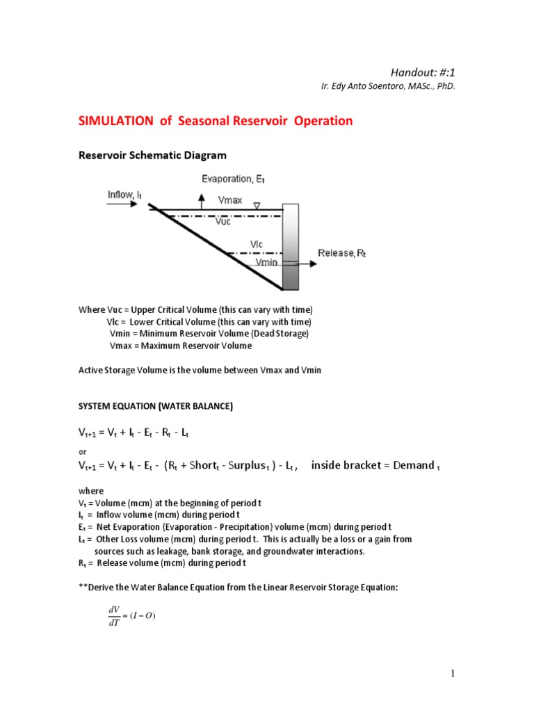 1 Resv Seasonal - Simulation | PDF | Mathematical Optimization ...