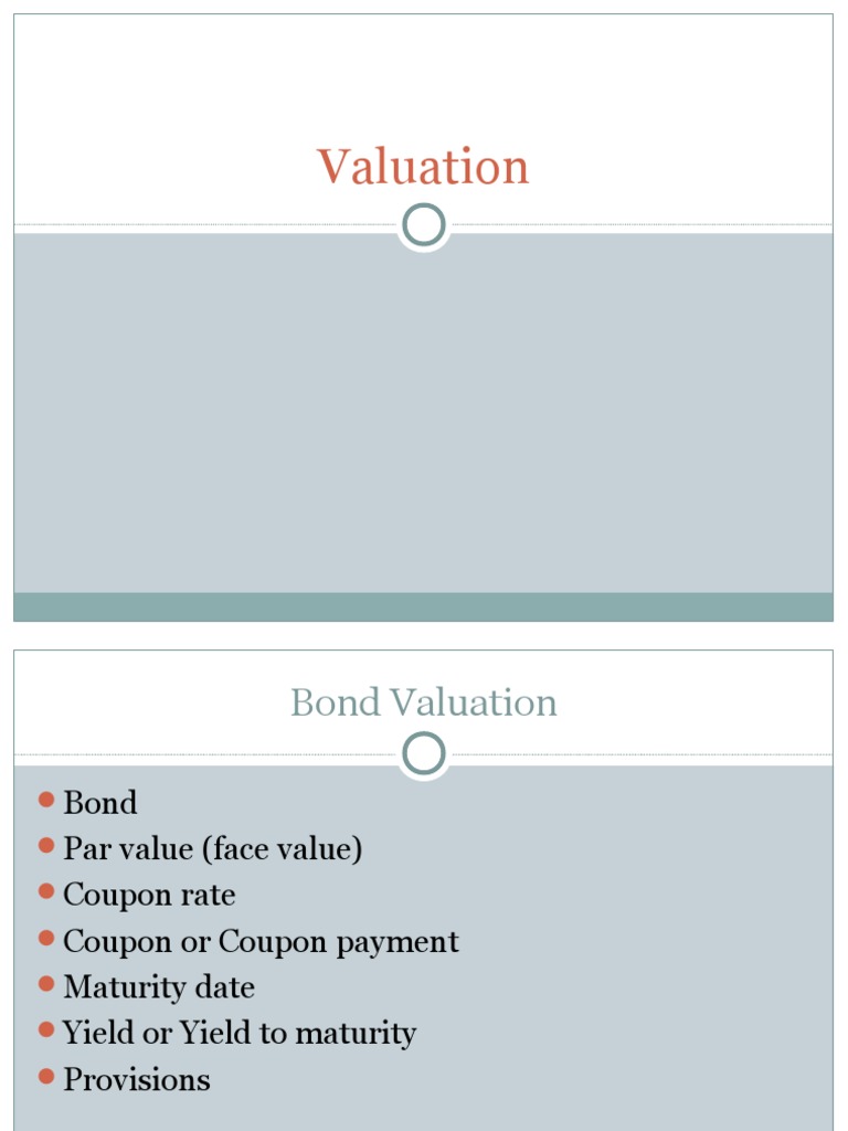 Bond Valuation | PDF | Bond Duration | Yield Curve