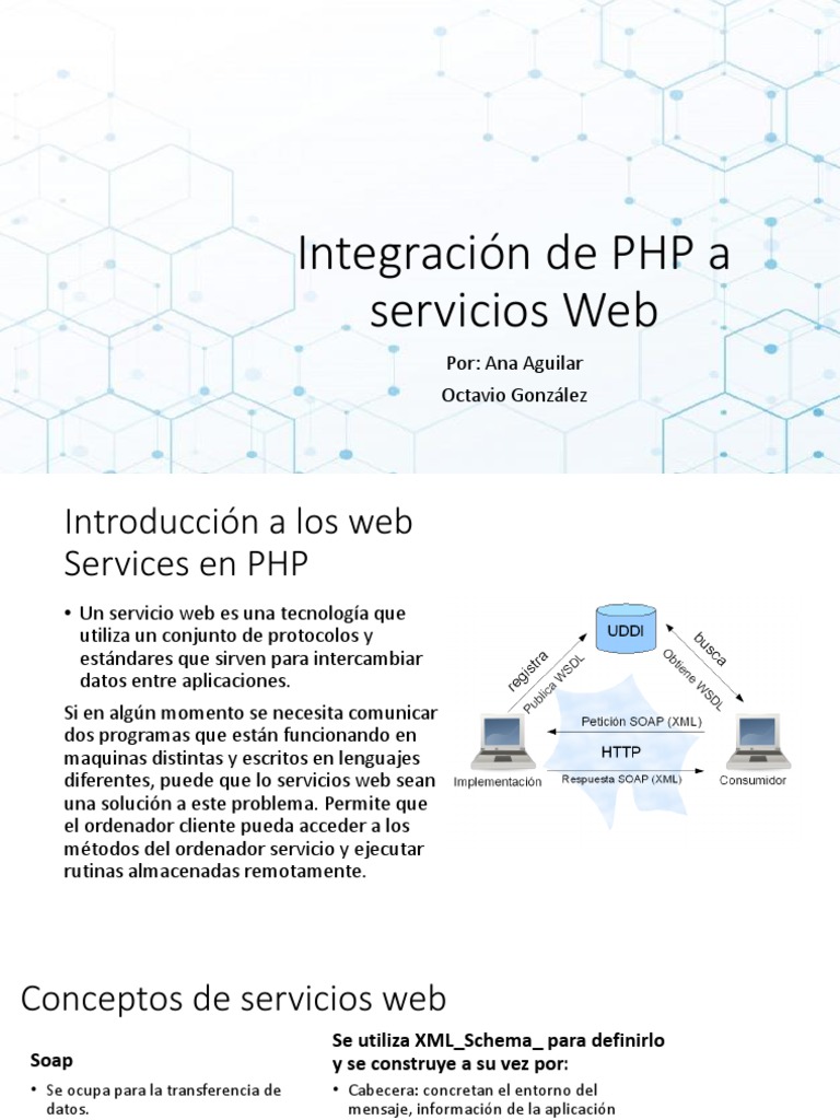 Integración de PHP A Servicios Web | PDF | Jabón | Servicio web