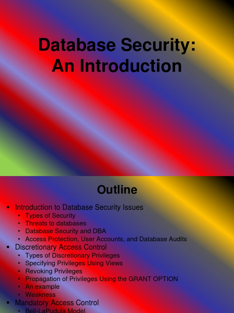 Database Security Issues | PDF | Key (Cryptography) | Databases