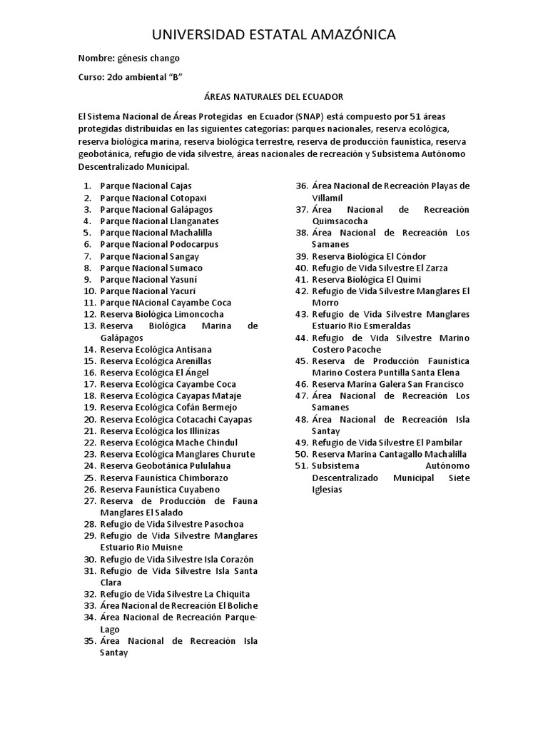 Universidad Estatal Amazónica | PDF | Naturaleza