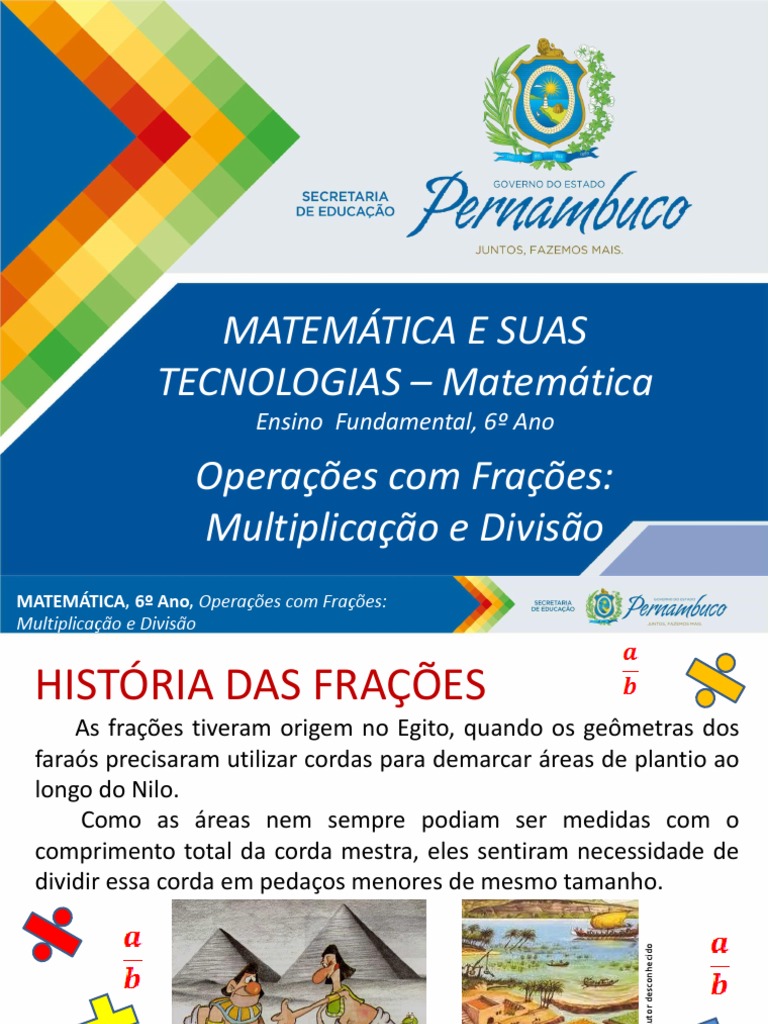 Multiplicação e Divisão de Frações | PDF | Fração (Matemática) | Números