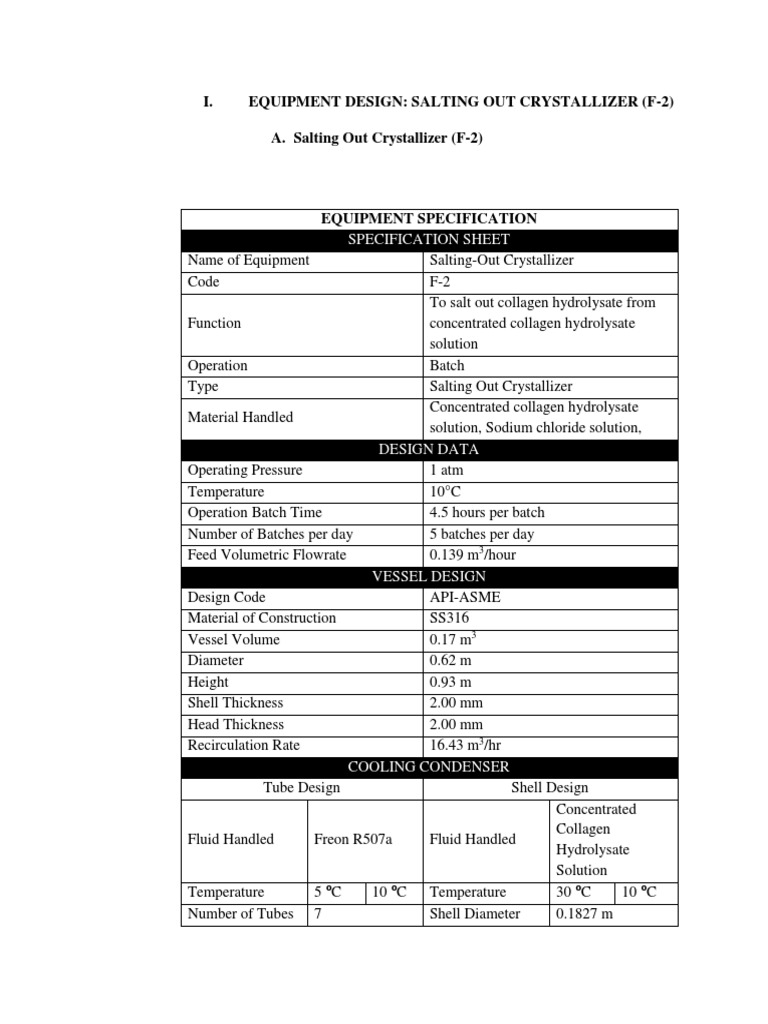 CRYSTALLIZER DESIGN (Rev02) | PDF | Stainless Steel | Crystallization