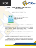 Test MSCEIT: Evaluación de Inteligencia Emocional | PDF | Relaciones ...