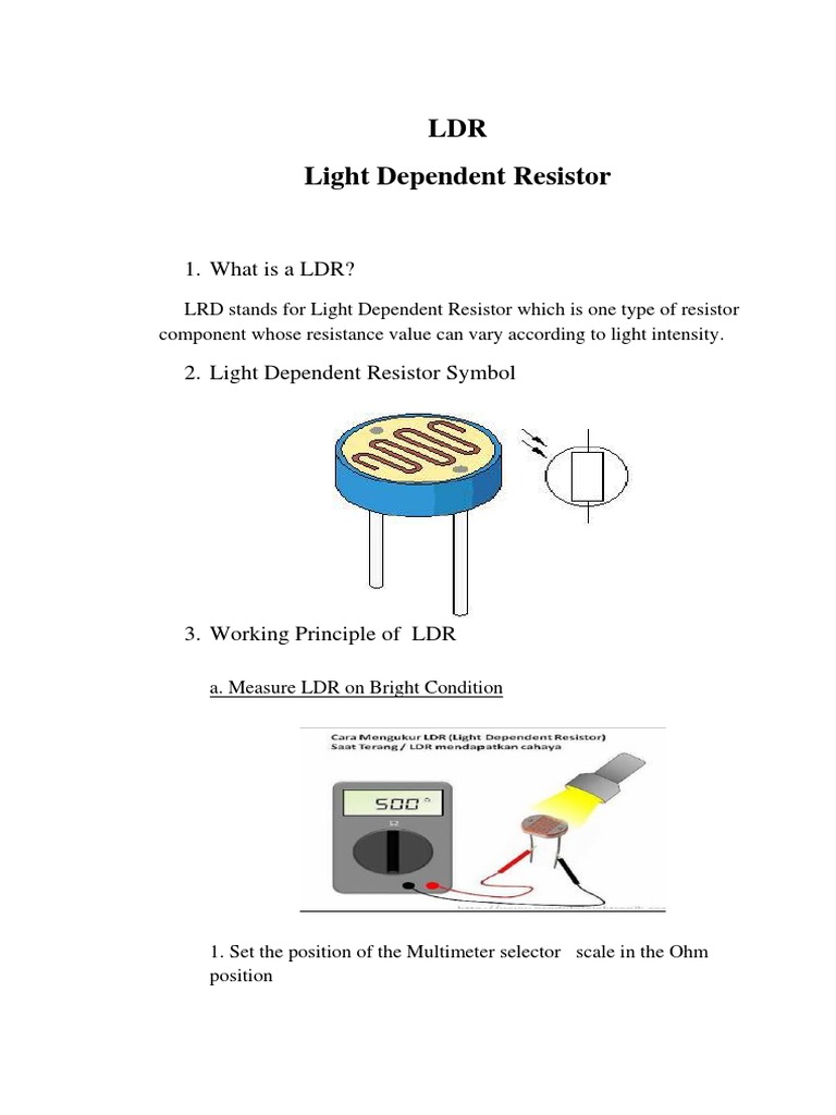 Types Of Light Dependent Resistor
