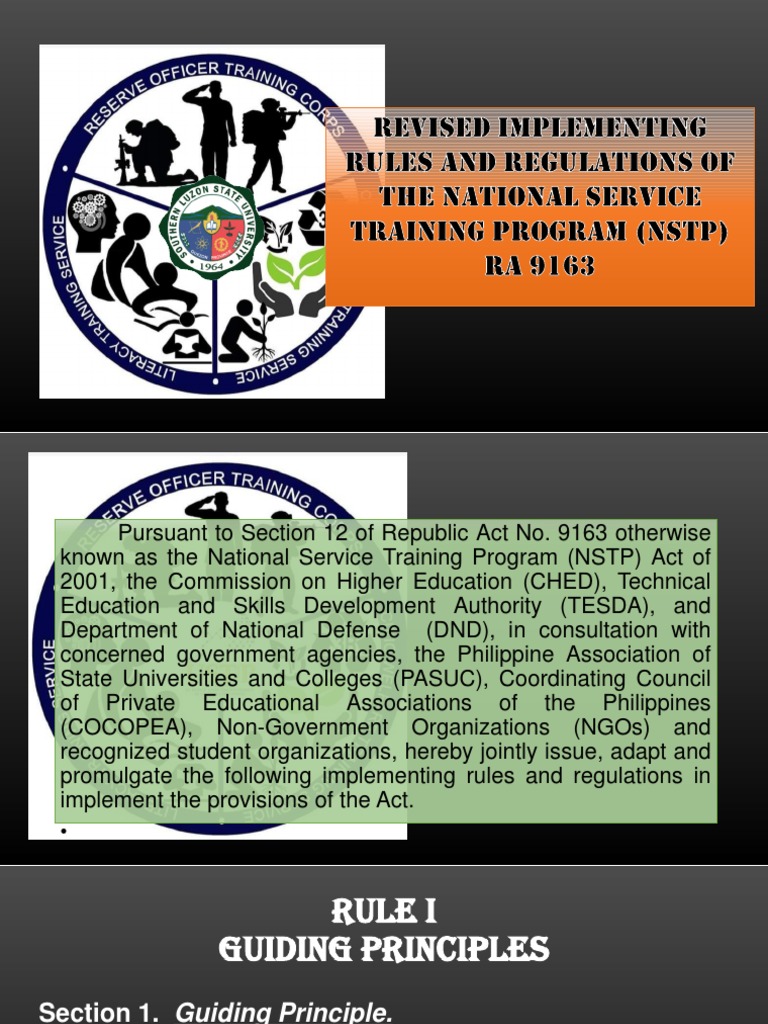 IRR of RA 9163 | PDF | Reserve Officers' Training Corps | Cadet