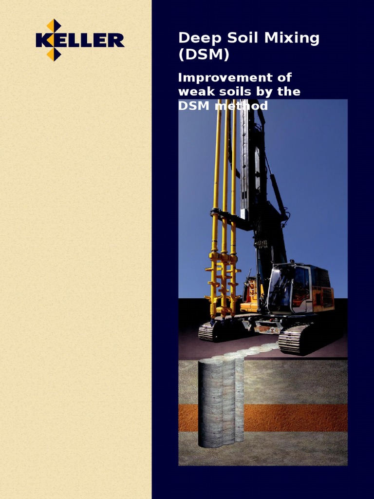 Deep Soil Mixing | PDF | Geotechnical Engineering | Drilling Rig