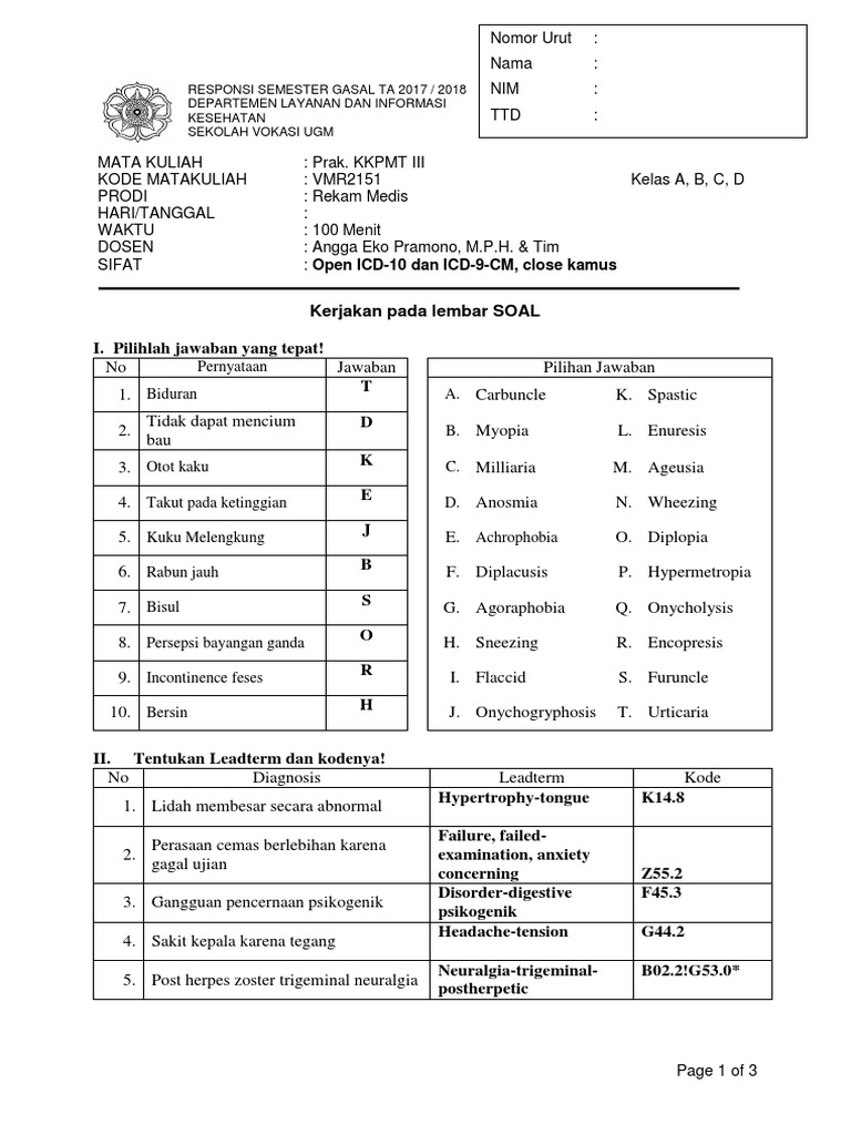 Soal Koding DR MB Friska | PDF
