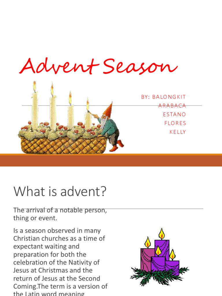 Understanding the Advent Season | PDF | Advent | Christian Behaviour ...