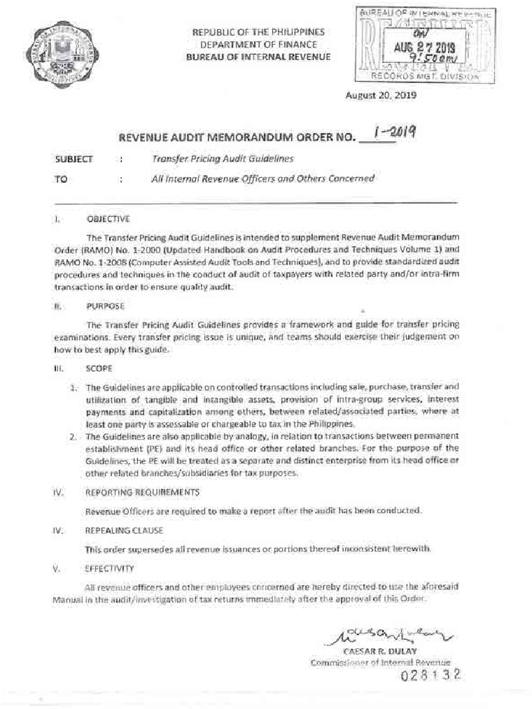 RAMO 1-2019 TP Audit PDF | PDF