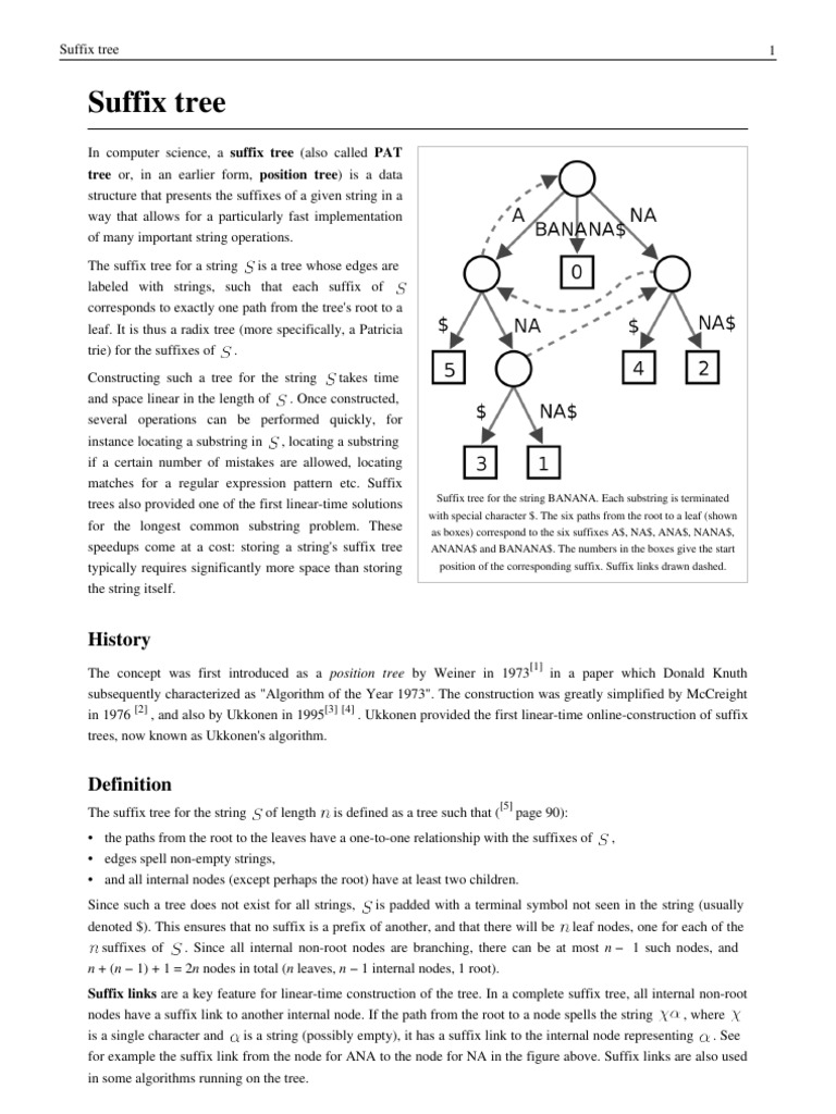 Suf Tree | PDF | Information Retrieval | Computer Data