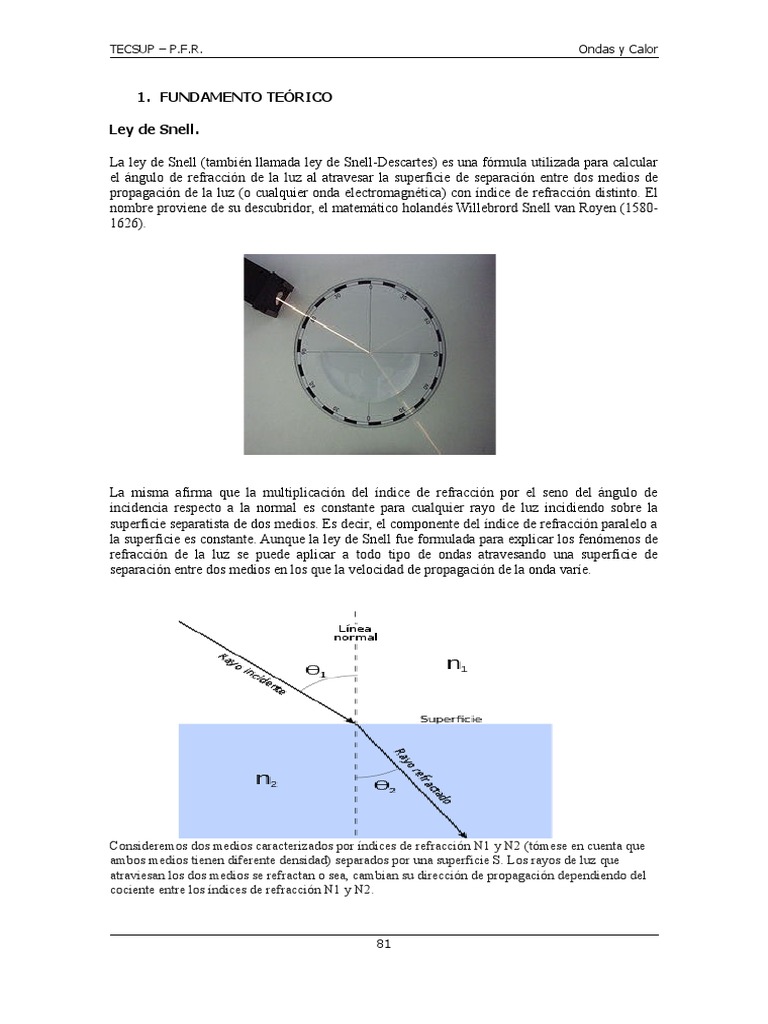 PABLO | Descargar gratis PDF | Refracción | Óptica PABLO | Descargar gratis PDF | Refracción | Óptica