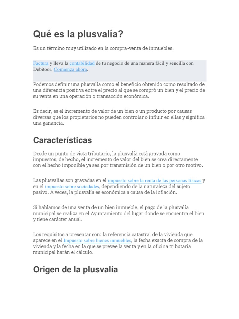 Qué Es La Plusvalía | PDF | Salario | Beneficio (economía)