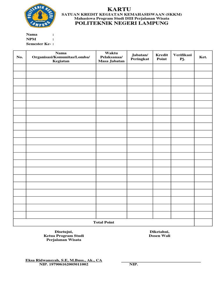 Kartu SSKM | PDF