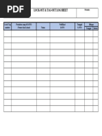 LOTO Log Sheet | PDF