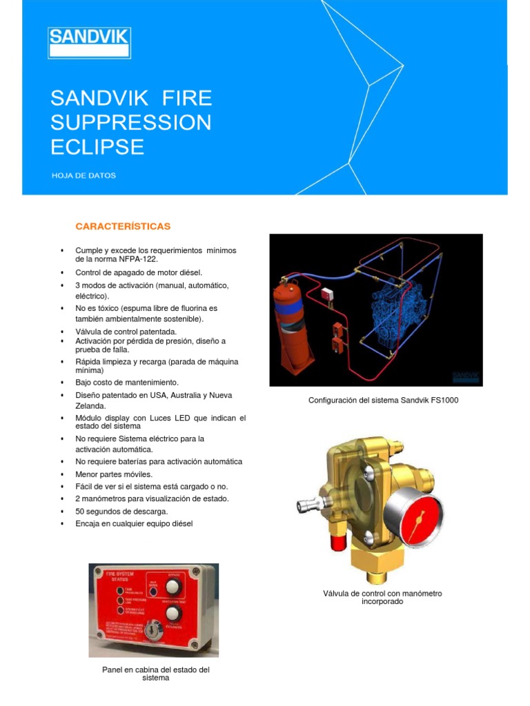 Sandvik Eclipse Fs1000 Características | PDF