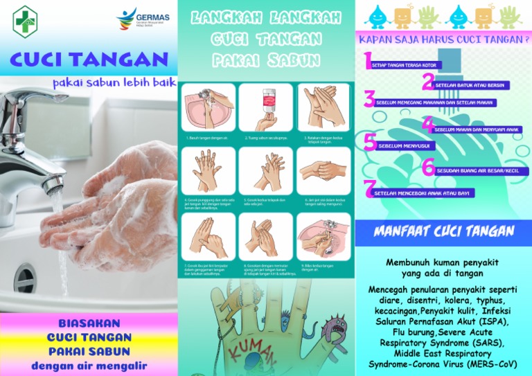 Leaflet Cuci Tangan PDF | PDF
