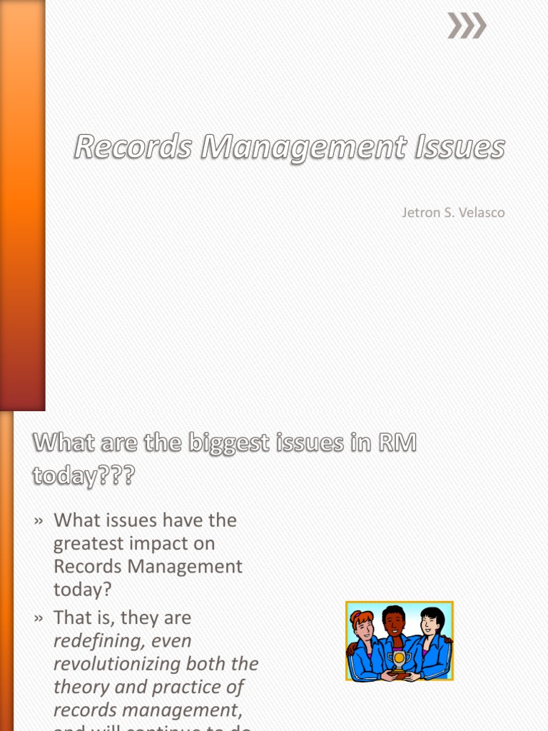 ERM Issues | PDF | Records Management | Information Technology