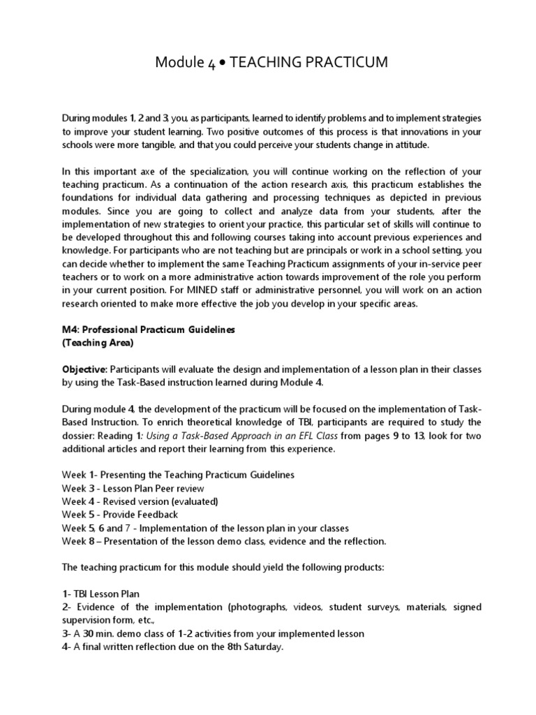 Teaching Practicum Mod. 4 | PDF | Lesson Plan | Vocabulary
