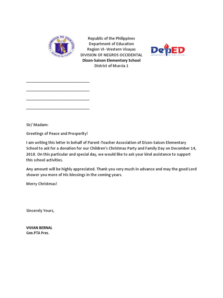 Solicitation Letter | PDF