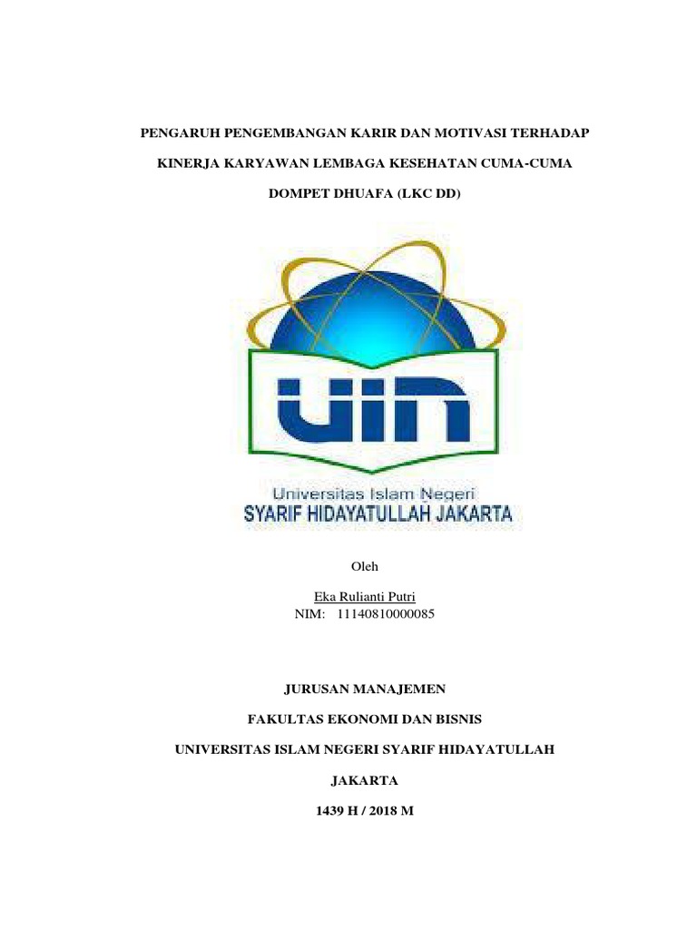 Proposal Uin | PDF | Bisnis | Pengembangan Diri