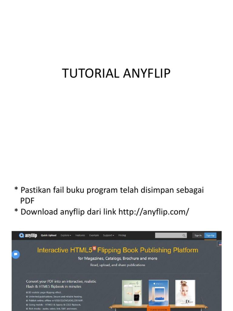 Panduan Menggunakan Anyflip untuk PDF | PDF