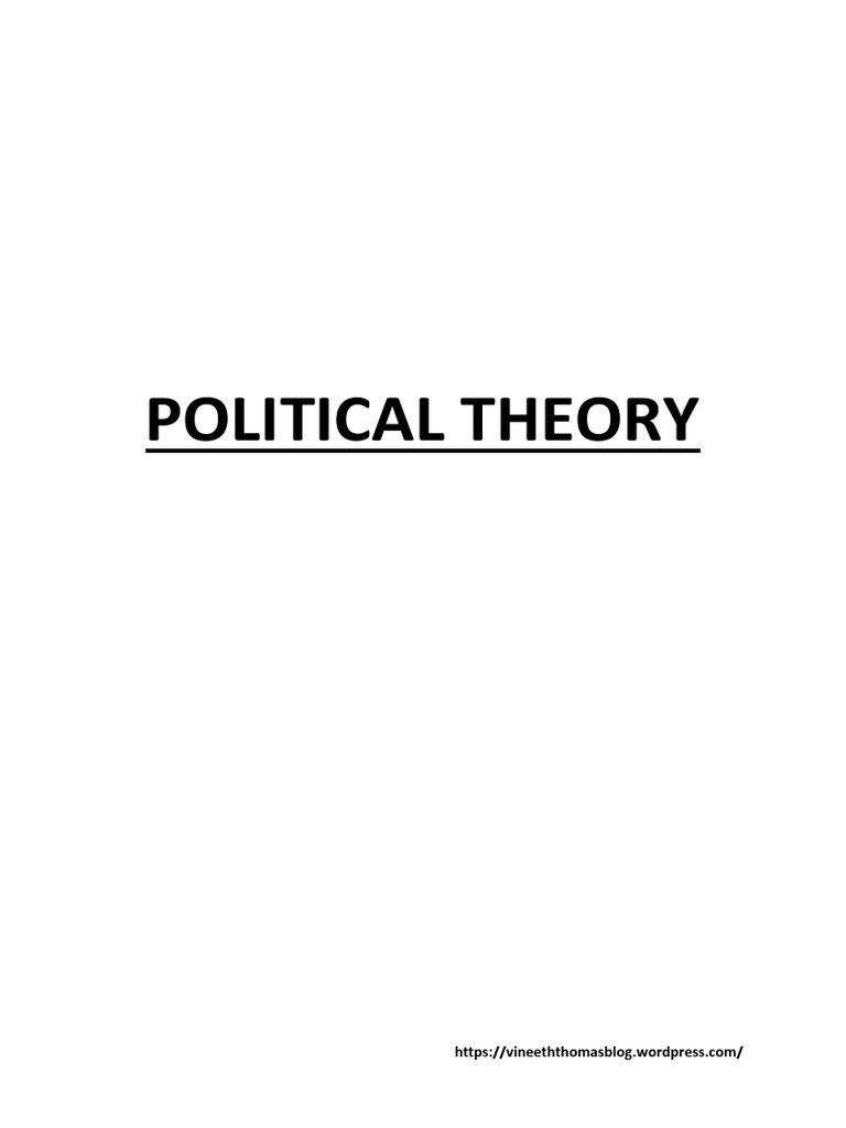 Key Concepts in Political Theory | PDF | Liberty | Civil Society