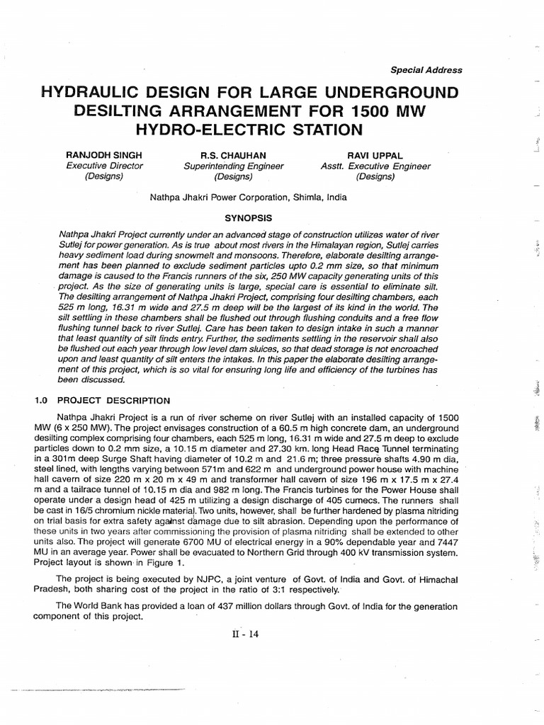 Paper On Design of Desander | PDF