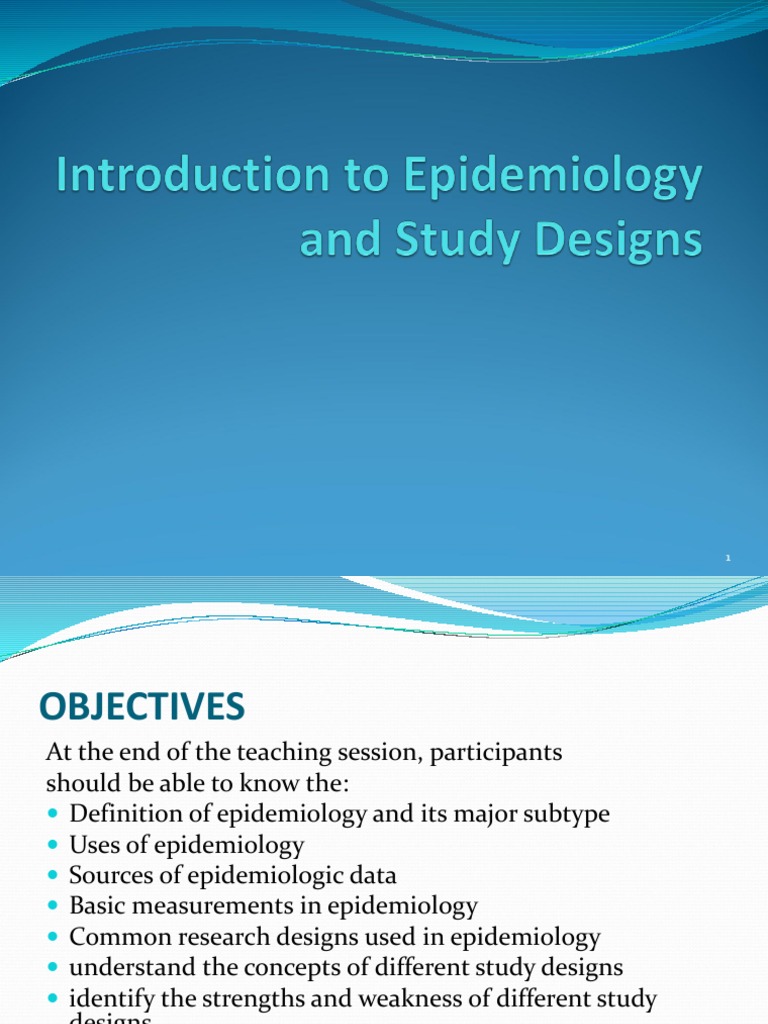 Edited Introdution To Epidemiology | PDF | Epidemiology | Cohort Study