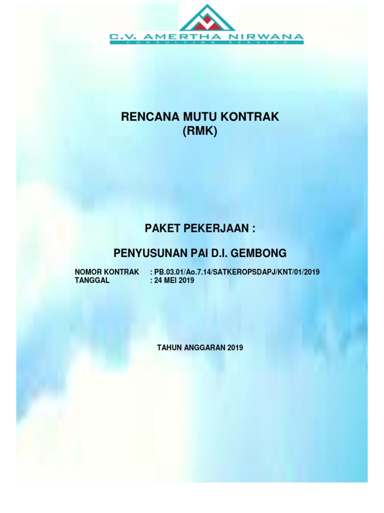 Rencana Mutu Kontrak PDF | PDF